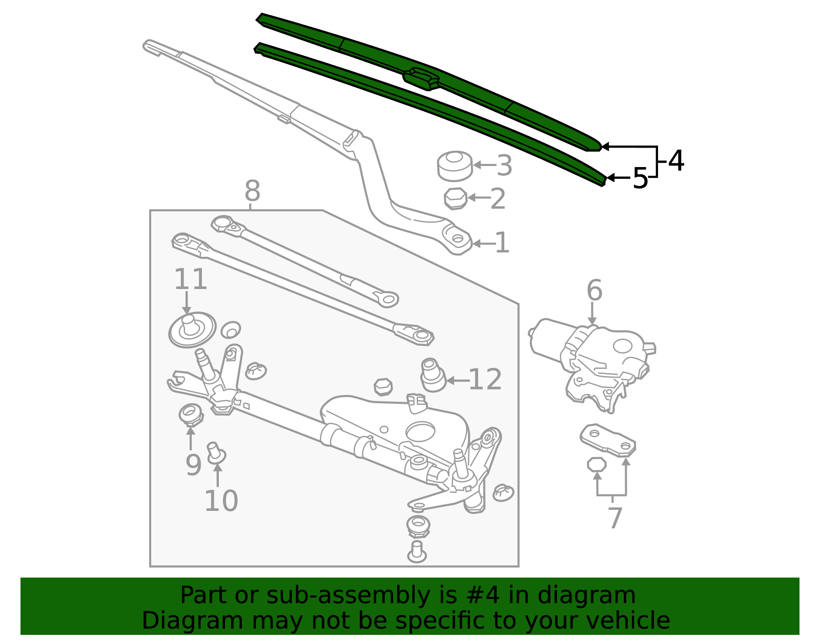 76630-T2F-A01 - High-Quality Windshield Wiper Blade for AutoNation Parts