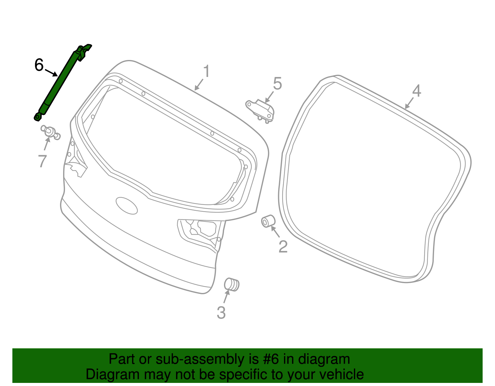 81770-3W000 - Lift Cylinder 2011-2016 Kia Sportage | Kia.Parts Store