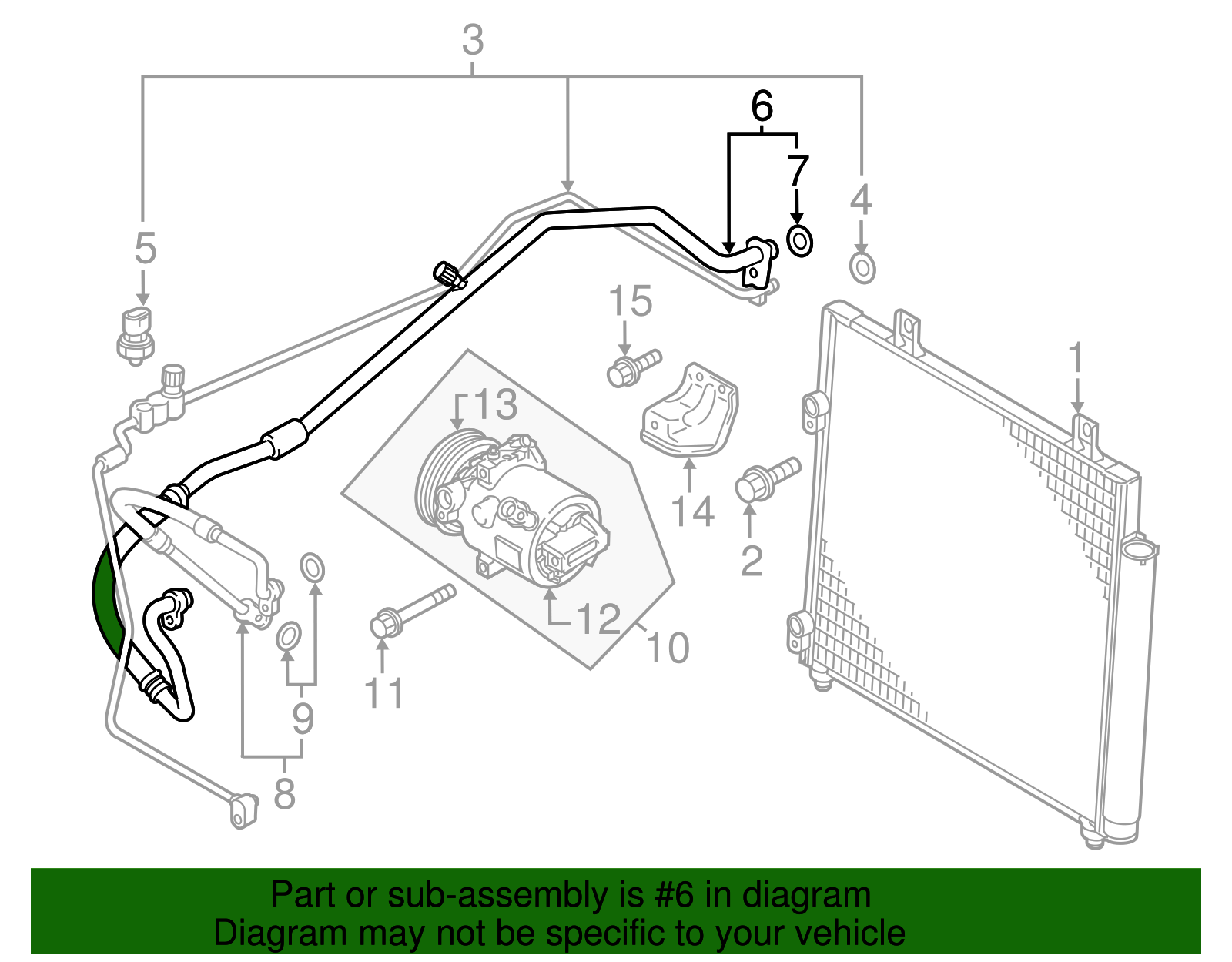 2014-2020 Mitsubishi Suction Hose 7815A889 | MitsubishiParts.com