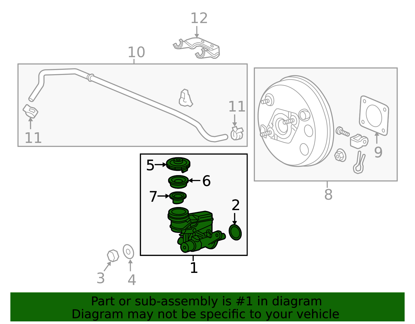 Brake Master Cylinder 46100-T5R-A91 | OEM Parts Online