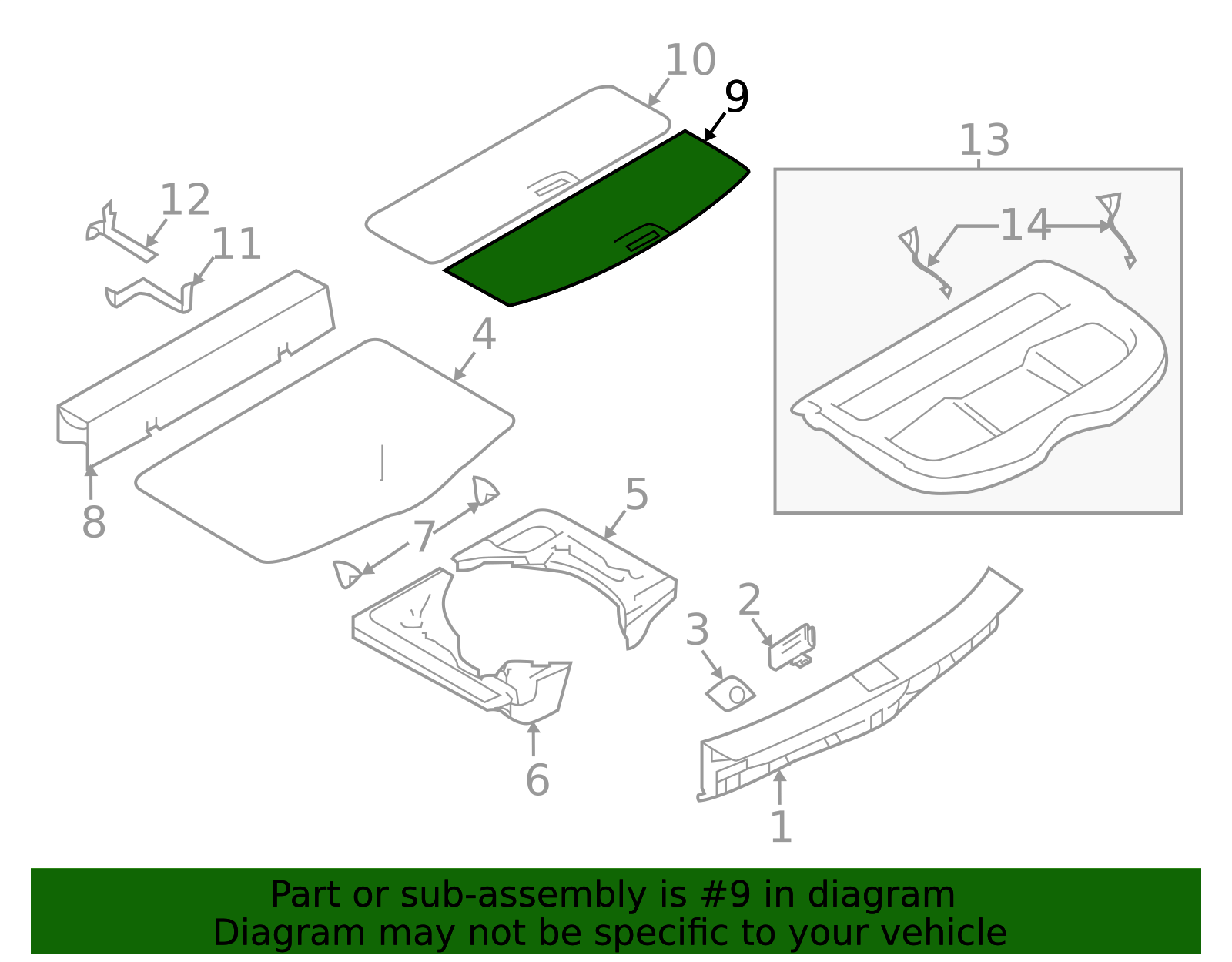 849B8-6MA0B - High-Quality Floor Storage Compartment Lid for 2017-2023 ...