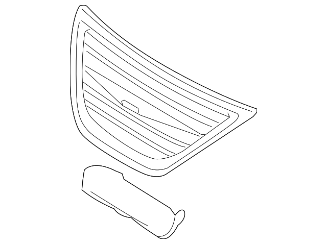 Genuine Bumper Radiator Grille for 2008-2011 Saab | Part# 12824618 ...