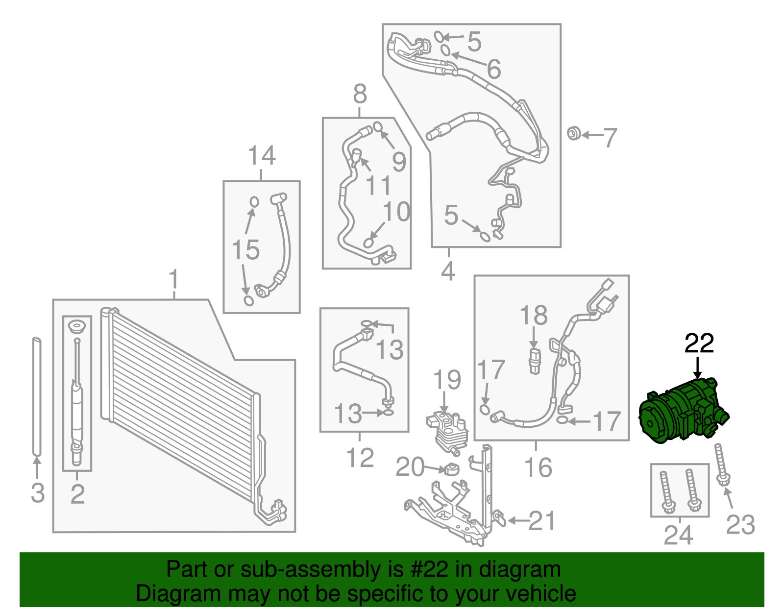2014-2018 Porsche A/C Compressor 7PP-820-803-B | Gaudin Porsche Parts