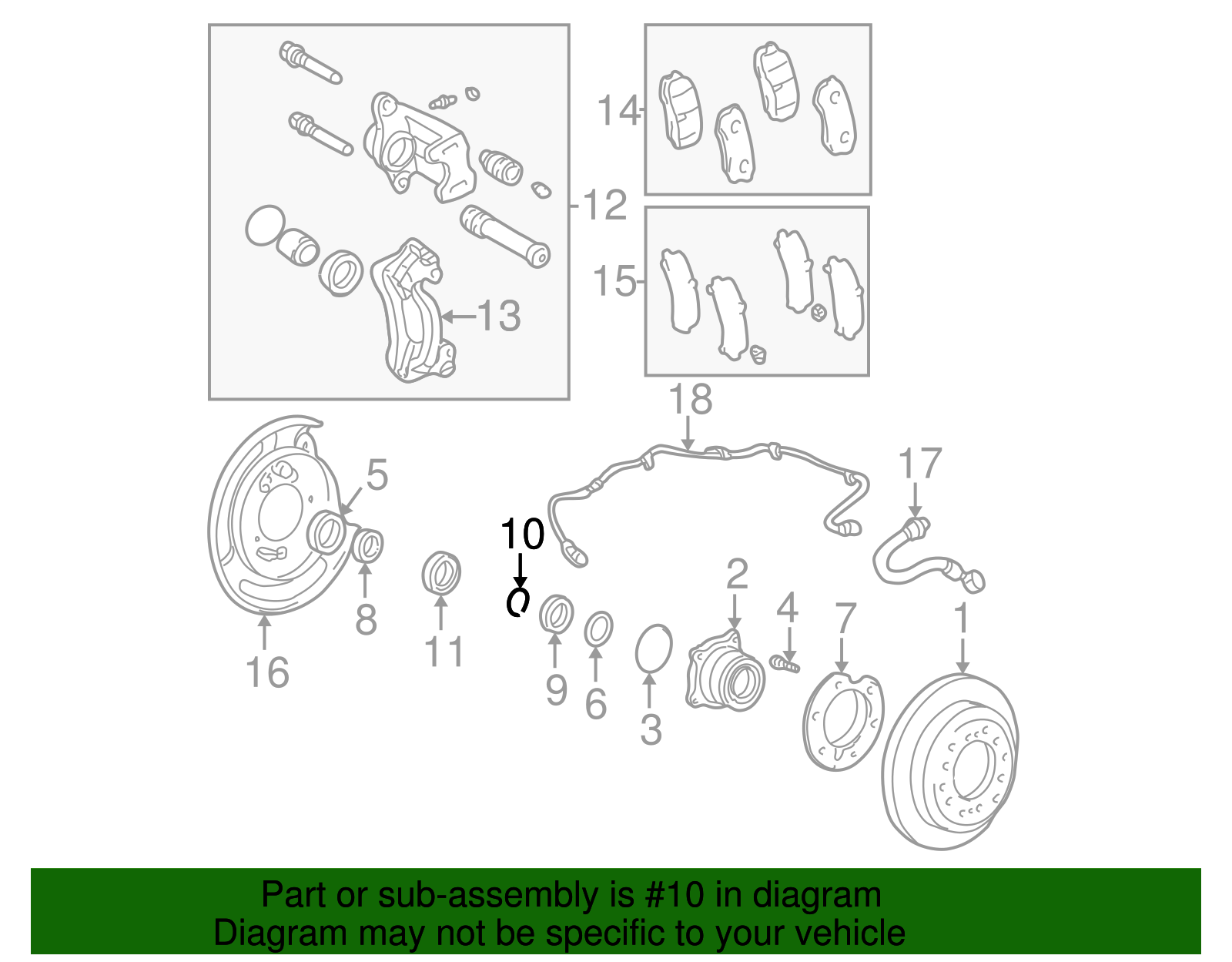 1998-2025 Toyota Bearing Retainer Lock Ring 90520-44038 | Toyota Parts ...