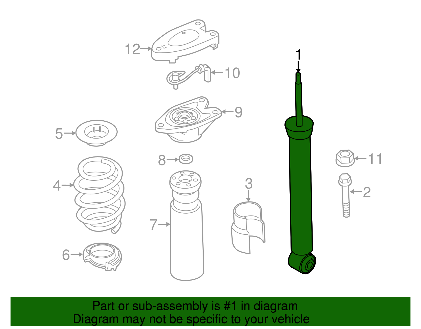 2016-2024 Mini Cooper Clubman Suspension Shock Absorber 37-10-6-884-544 ...