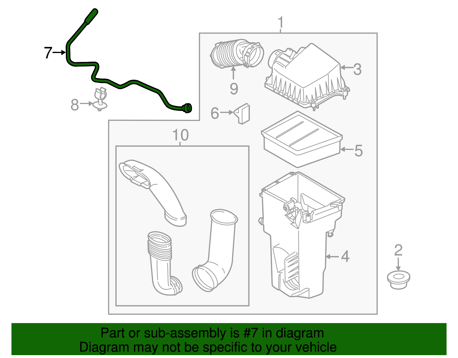 2011-2019 Ford Fiesta Vent Hose AE8Z-6A664-A | OEM Parts Online