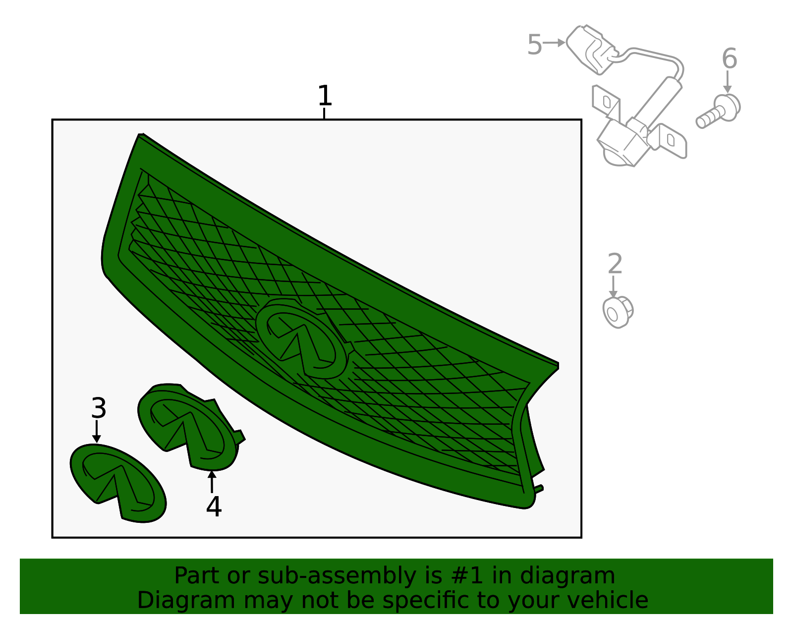 2018-2020 Infiniti Q50 Grille 62310-6HH0A | Faulkner Infiniti of Willow ...