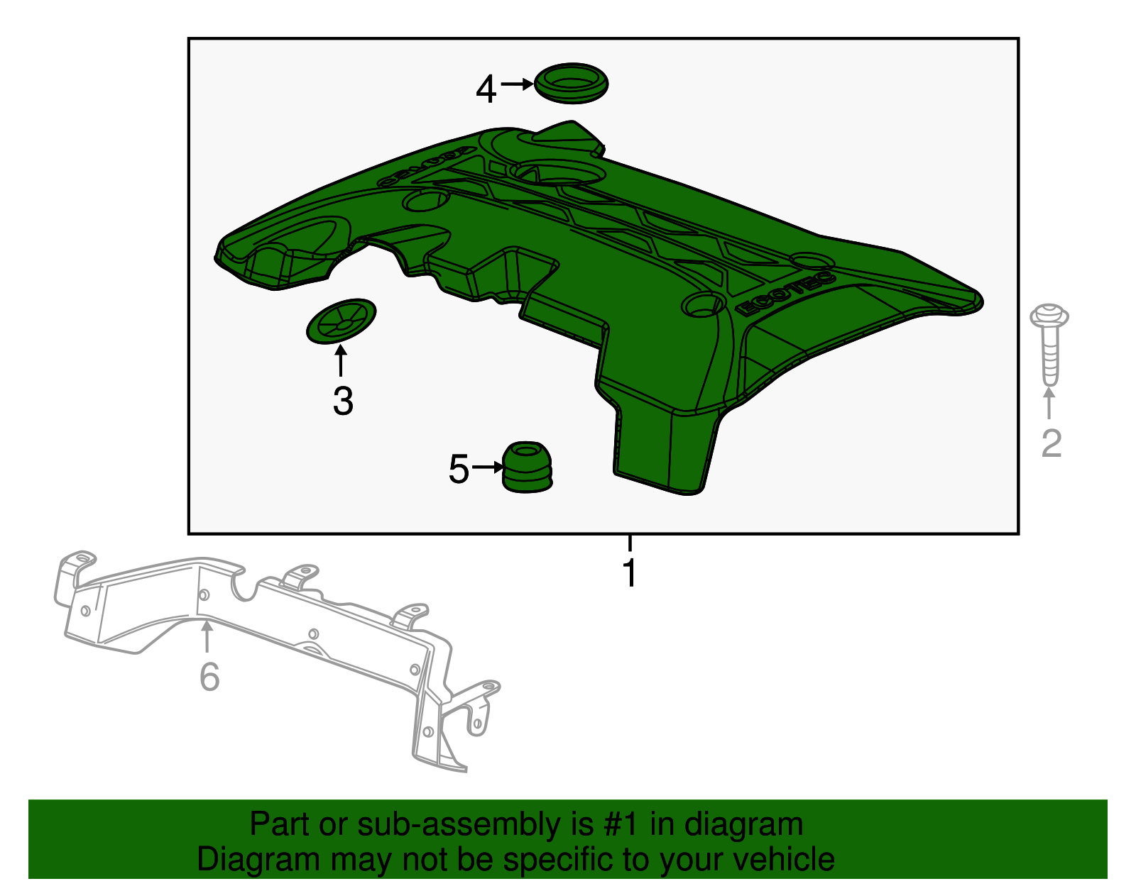 2021-2022 Chevrolet Malibu Engine Cover 25203901 | Capital Chevy Parts