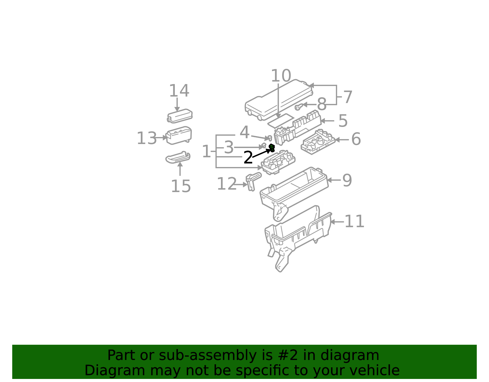 2006-2007 Toyota Highlander Multi-Purpose Fuse 90982-11046 | MotorMotor