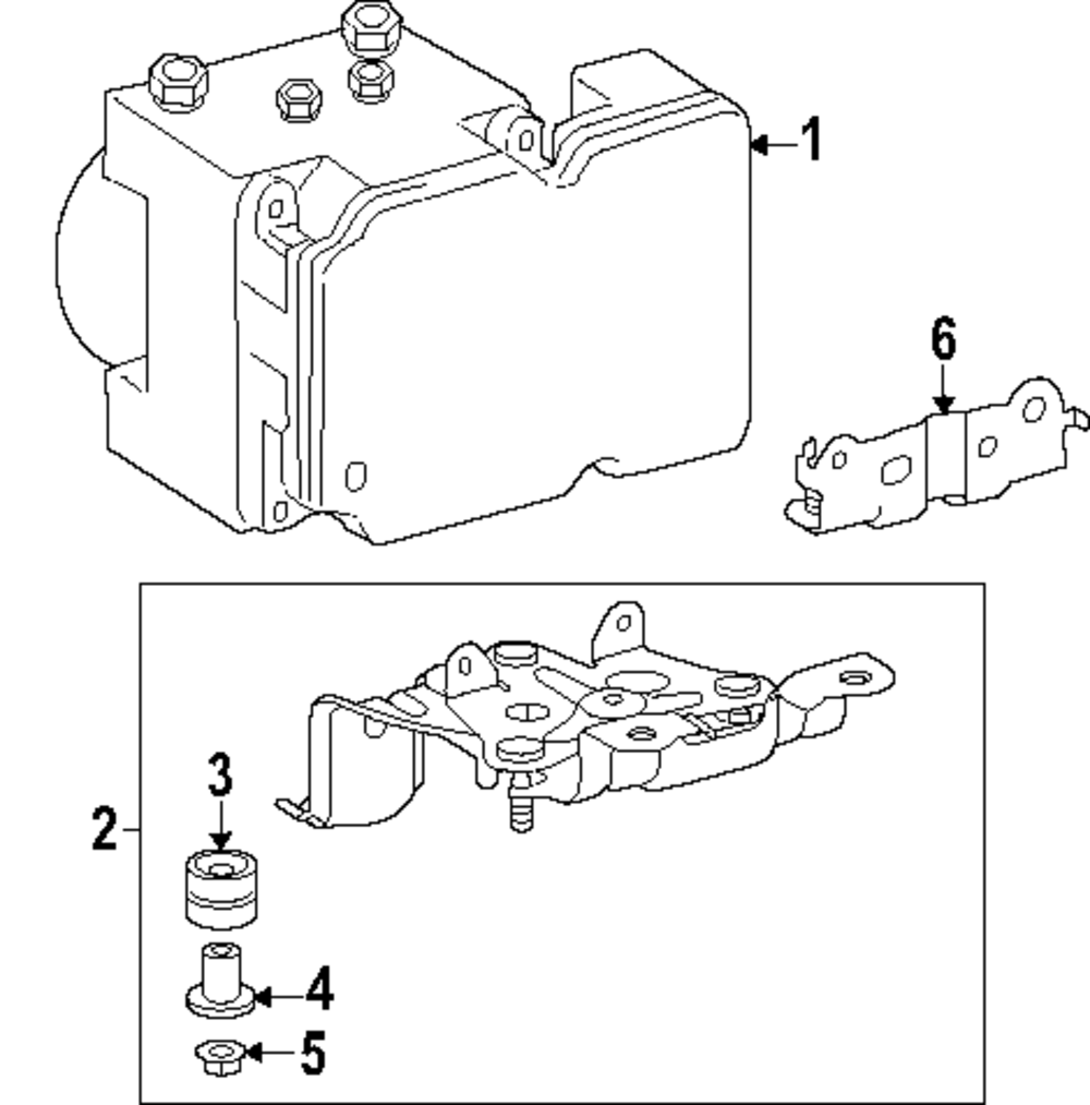2024-2025 Toyota Tacoma Mount Bracket 44590-AK010 | Toyota Parts Center