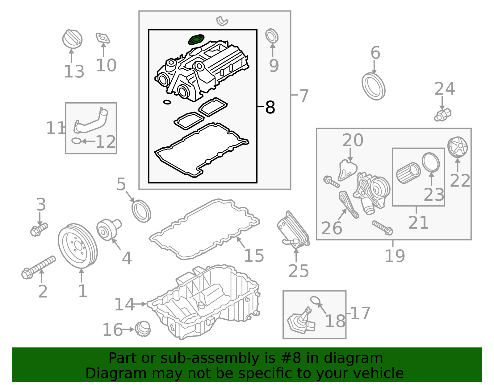 11-12-7-588-418 - Valve Cover Gasket 2012-2018 BMW | BMWPartsDirect.com