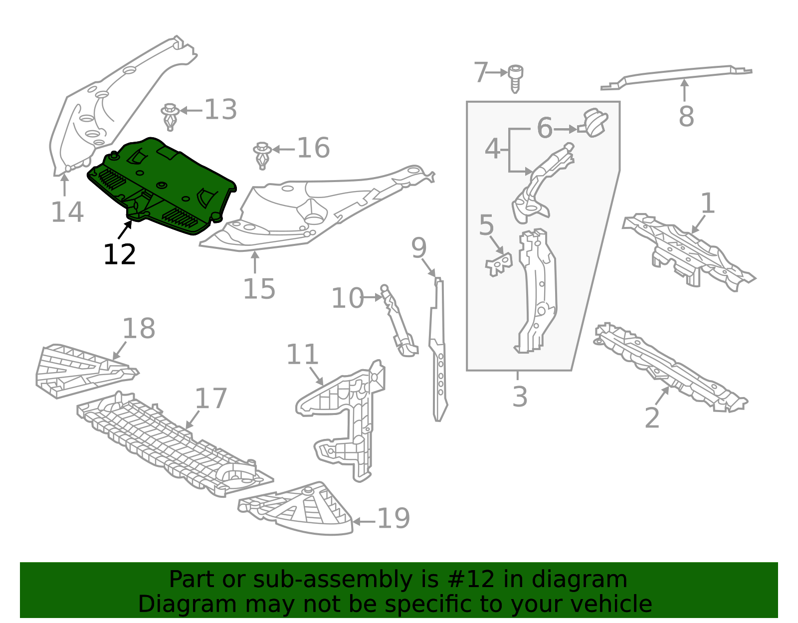 53295-50060 - High-Quality Radiator Support Access Cover for 2018-2025 ...