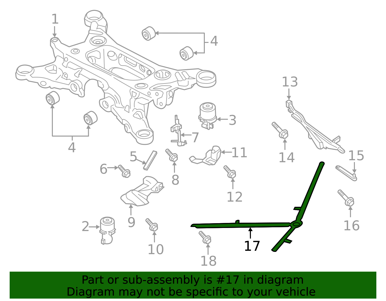 9A7-814-587 - High-Quality Suspension Subframe Crossmember Brace for ...