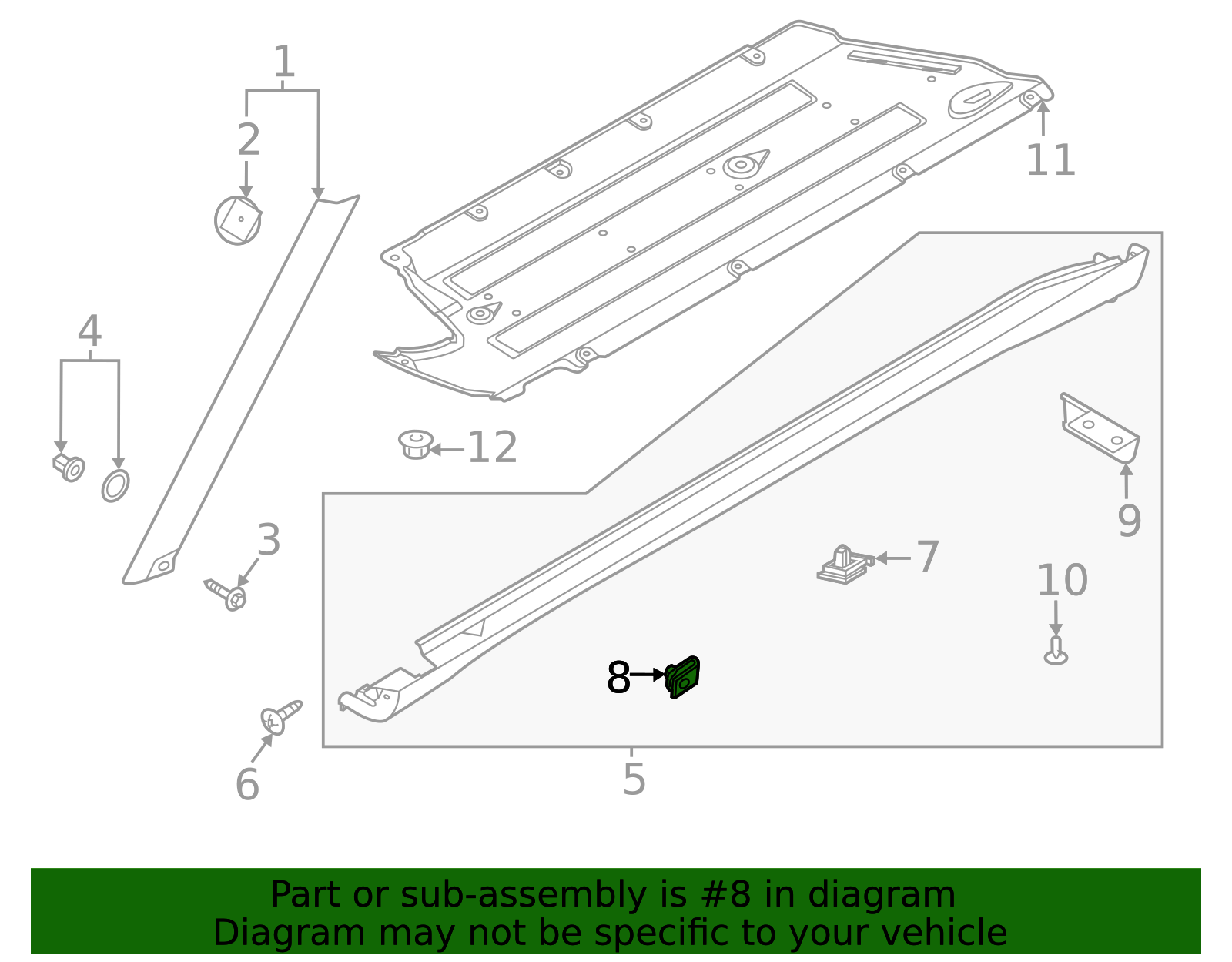 87756-D3000 - Rocker Molding Clip 2020-2025 Kia | Kia.Parts Store