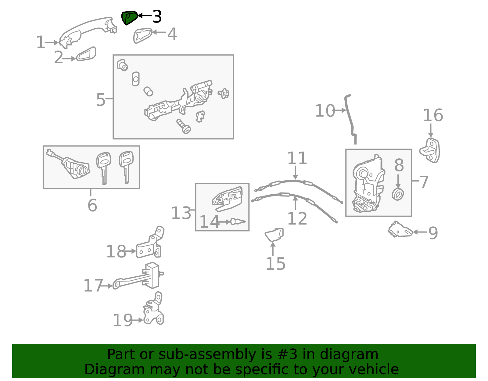 69217-0E030-G0 - 2014-2019 Toyota Highlander - Cover | Discount Parts ...