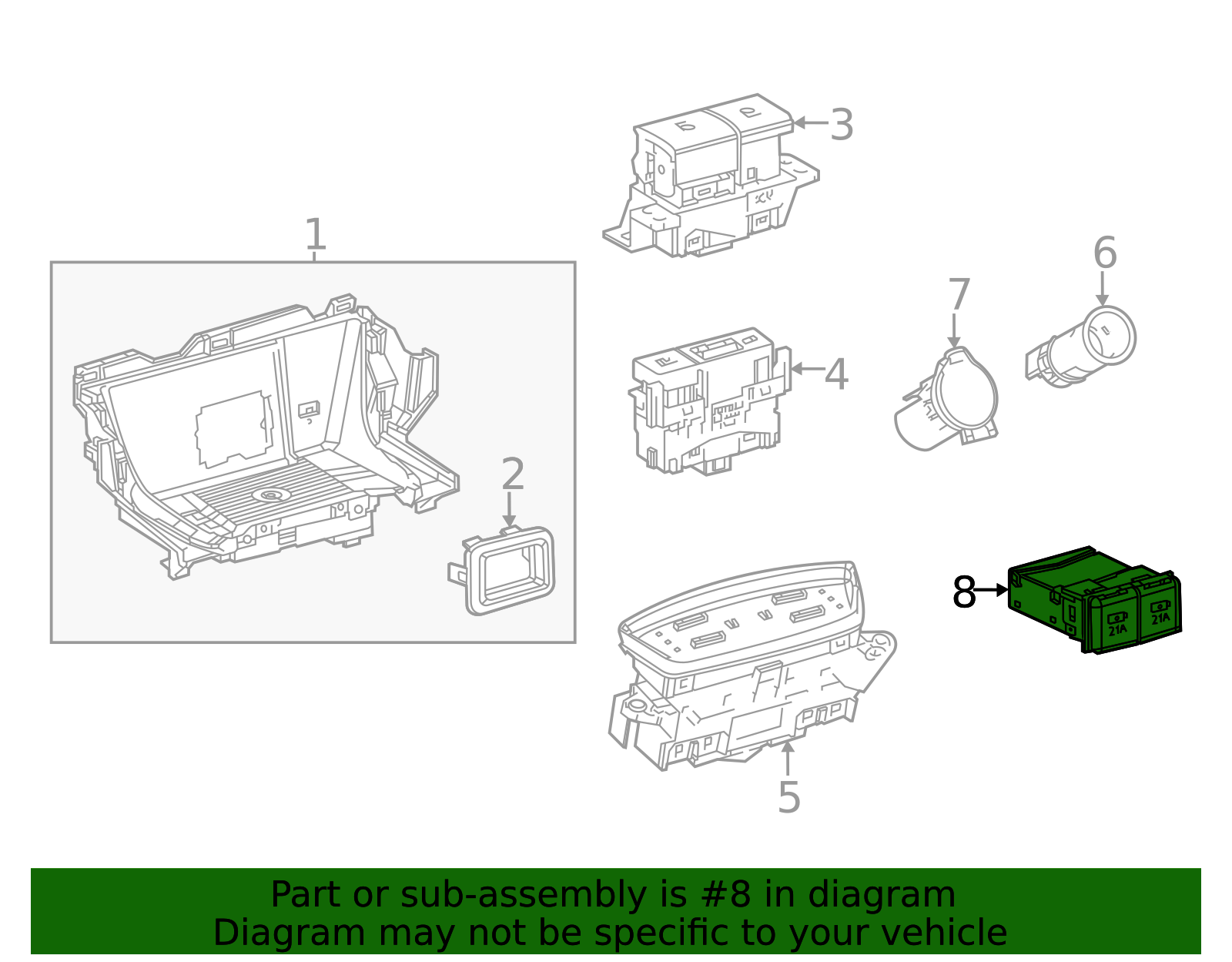 2023-2025 Toyota USB Port 85532-48090 | Toyota Parts Center