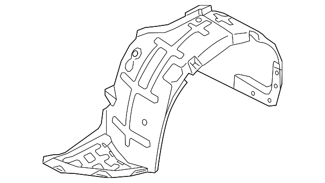 2015-2017 Kia K900 Fender Liner 86812-3T000 | QuirkParts