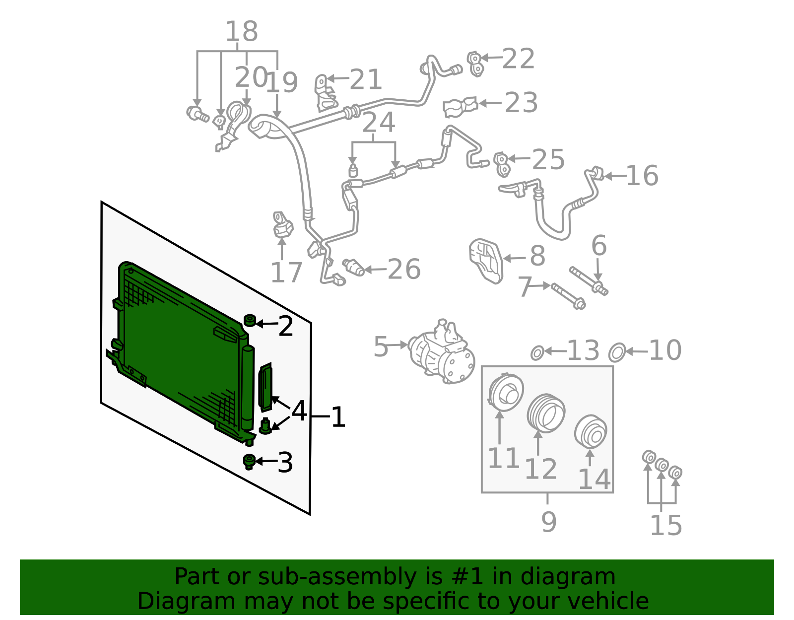 2000-2004 Toyota Avalon Condenser 88460-AZ036 | Toyota Parts Center