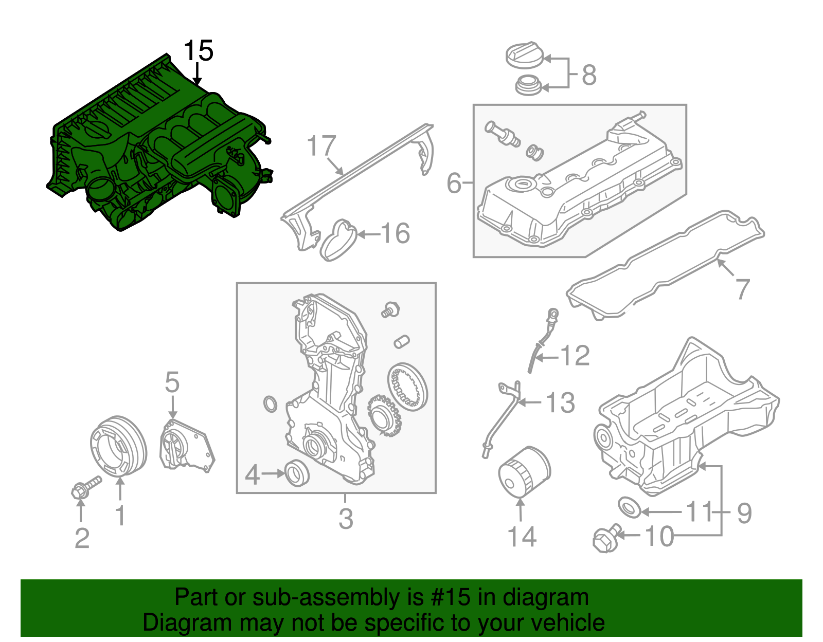 14003-EA000 - 2005-2019 Nissan Frontier - Intake Manifold | Anicra ...