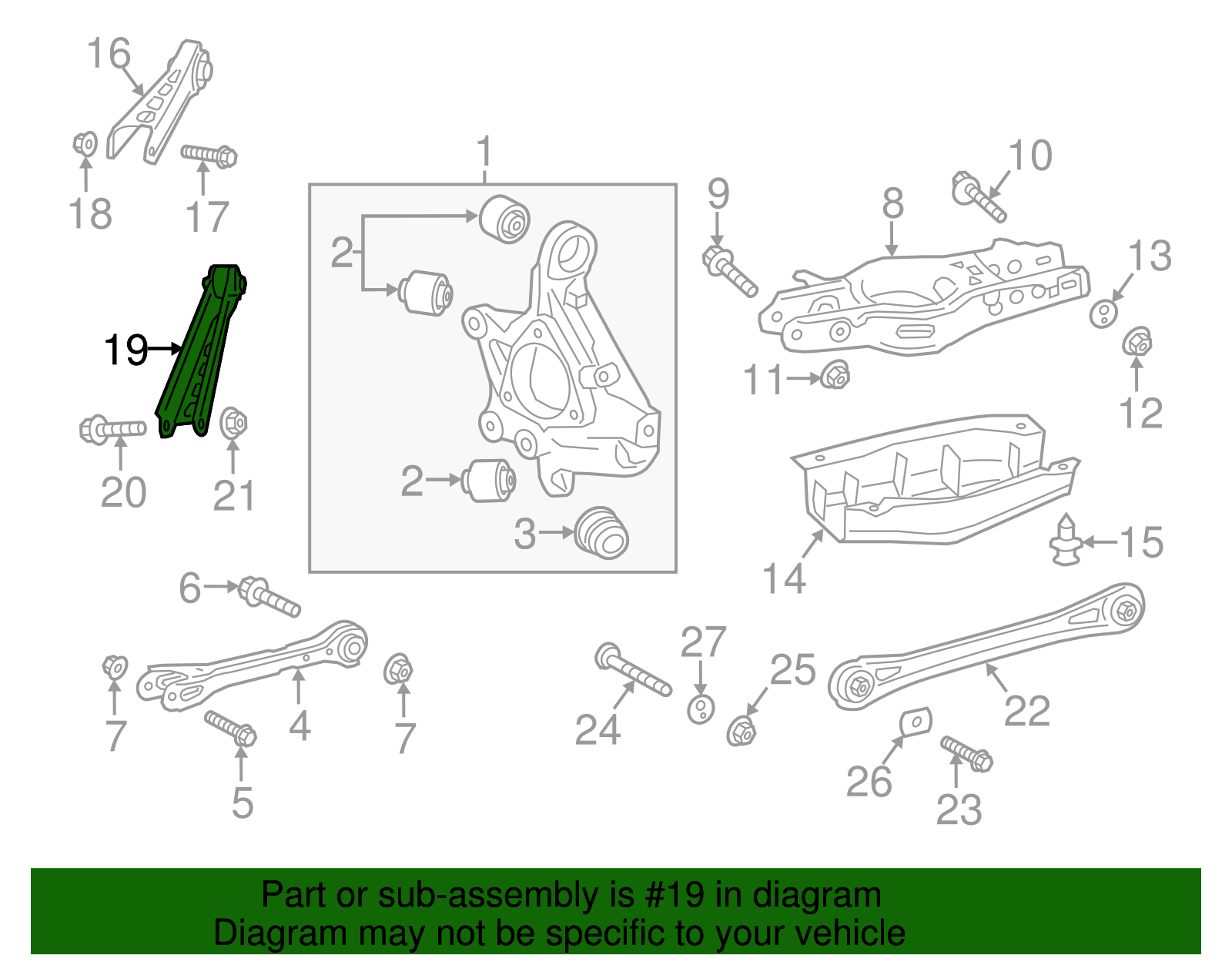 2017-2024 GM Rear Suspension Lower Trailing Link 85004630 | Shop Matick ...