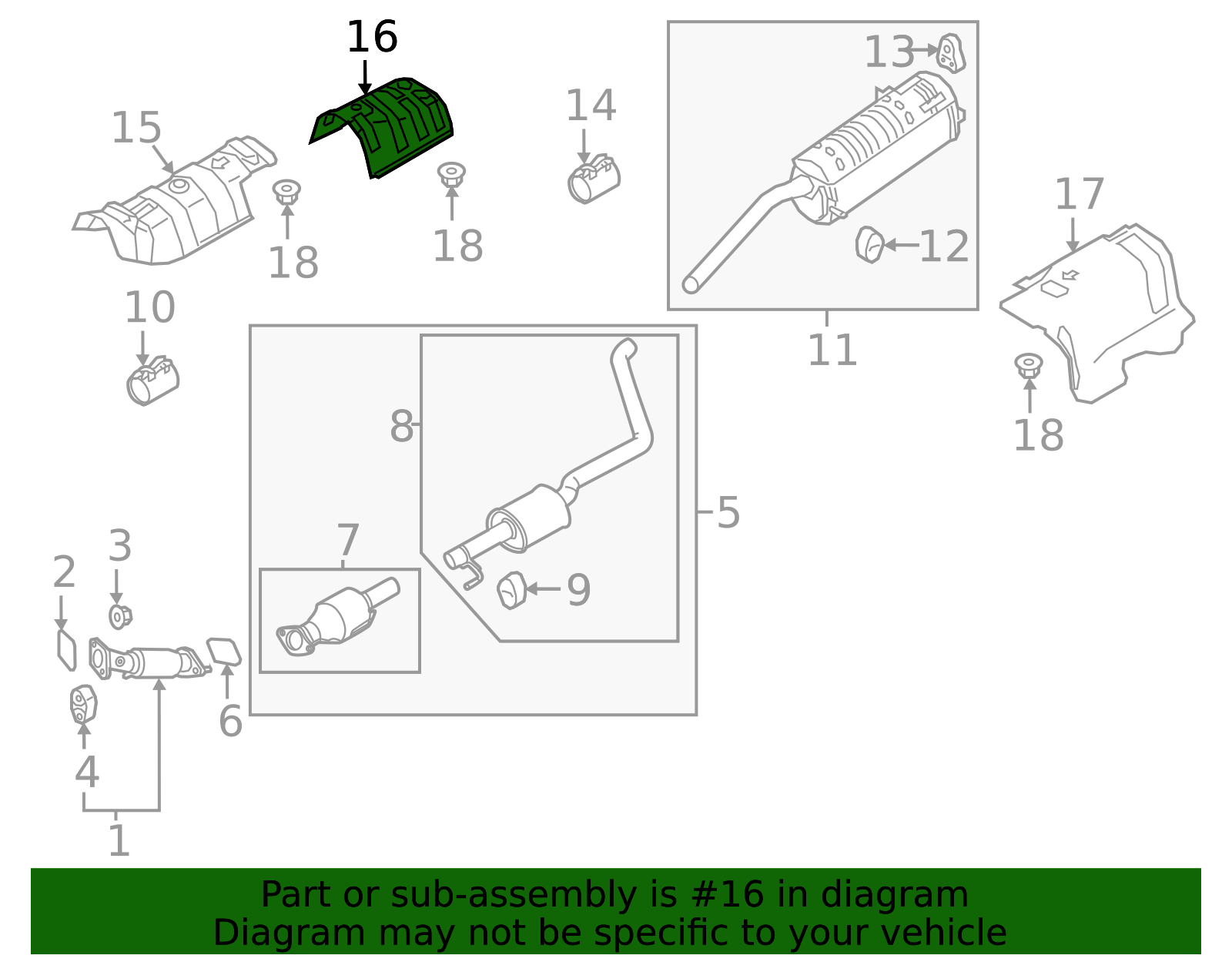 28793-H8100 - Heat Shield 2018-2023 Kia Rio | Kia.Parts Store