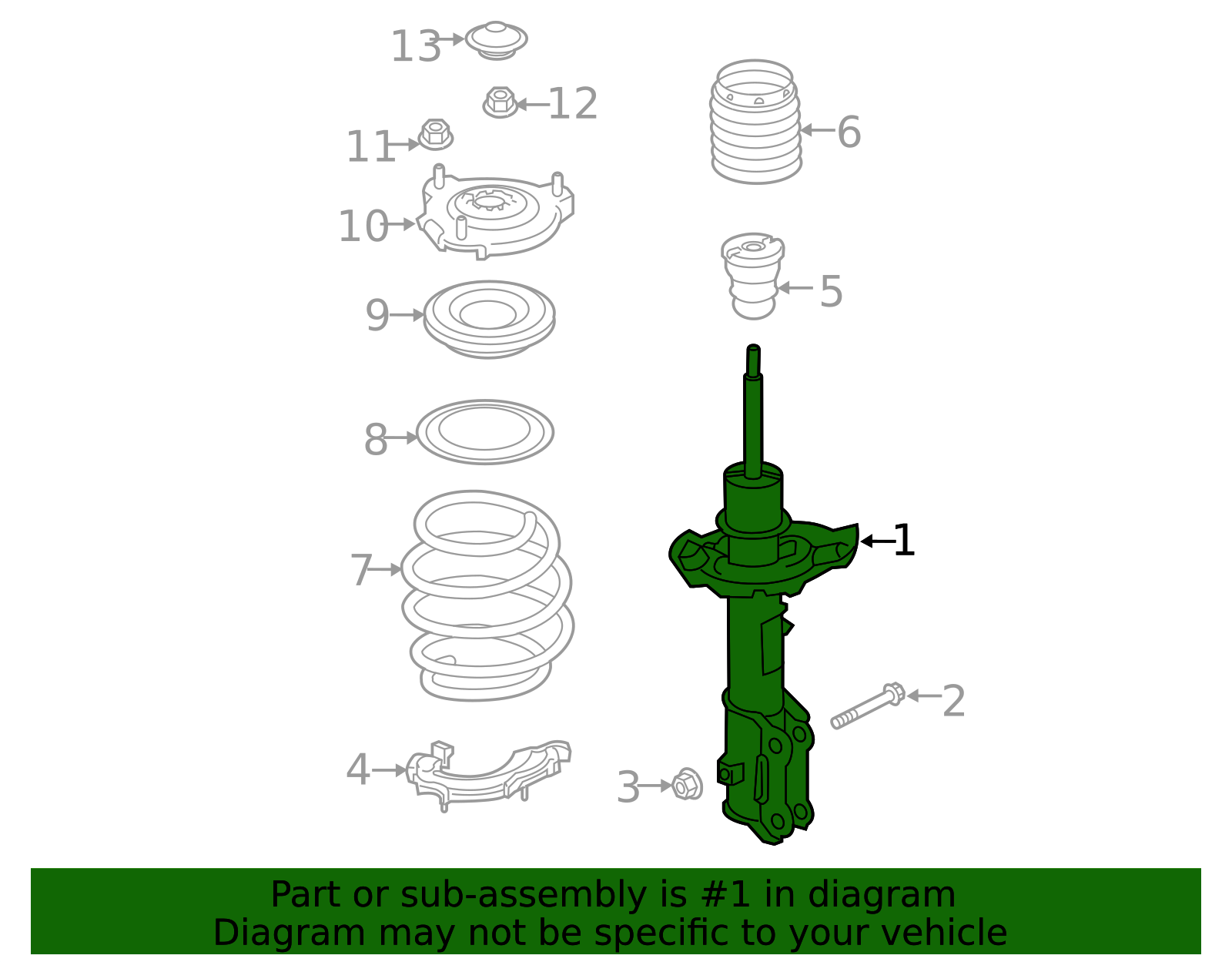 54650-K0600 - Suspension Strut 2020-2022 Kia Soul | Kia.Parts Store