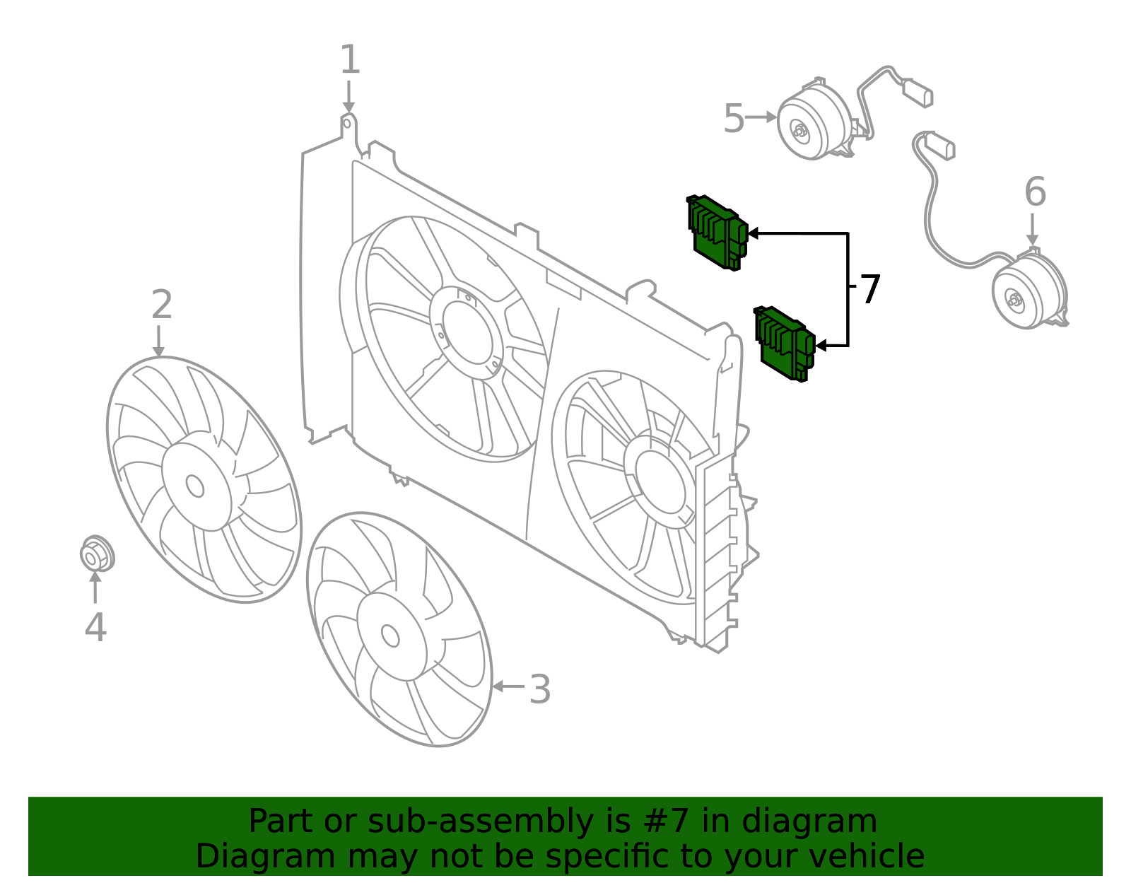 2015-2025 Subaru Fan Module 45132AL00A | Subaru Parts Guys