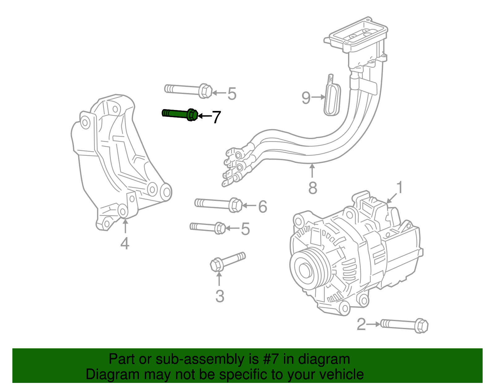 2000-2025 GM Bolt - Hvy Hx Acorn Flg Hd 11588733 | GM Parts Center