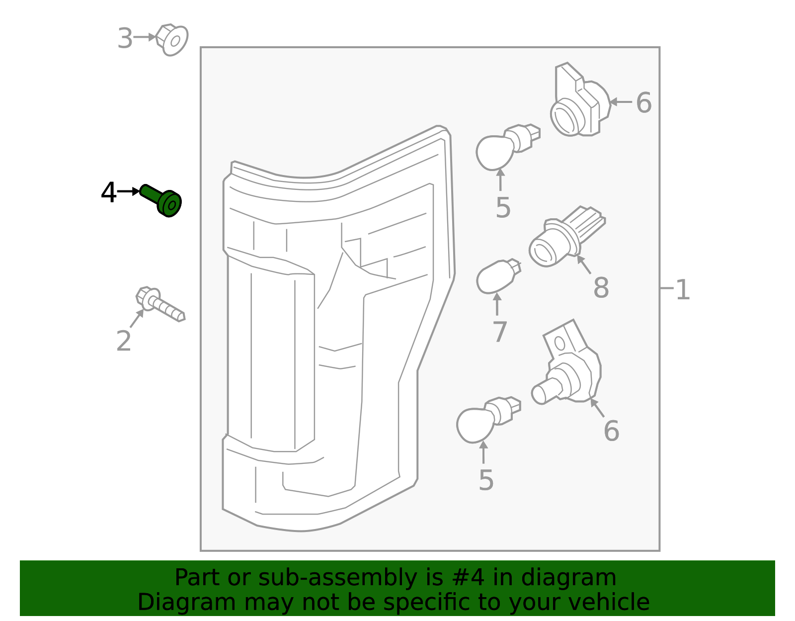 W721224-S300 - Tail Lamp Assembly Fastener 2020-2025 Ford | Ford Parts ...