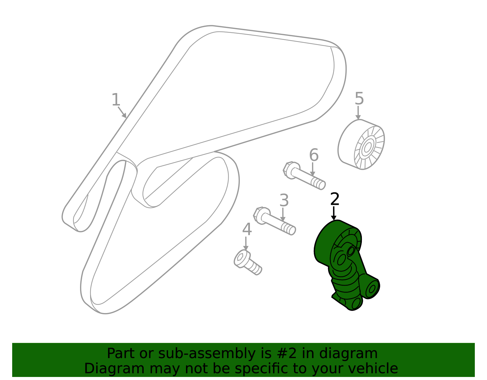 25281-3C100 - Tensioner 2006-2025 Kia | Kia.Parts Store