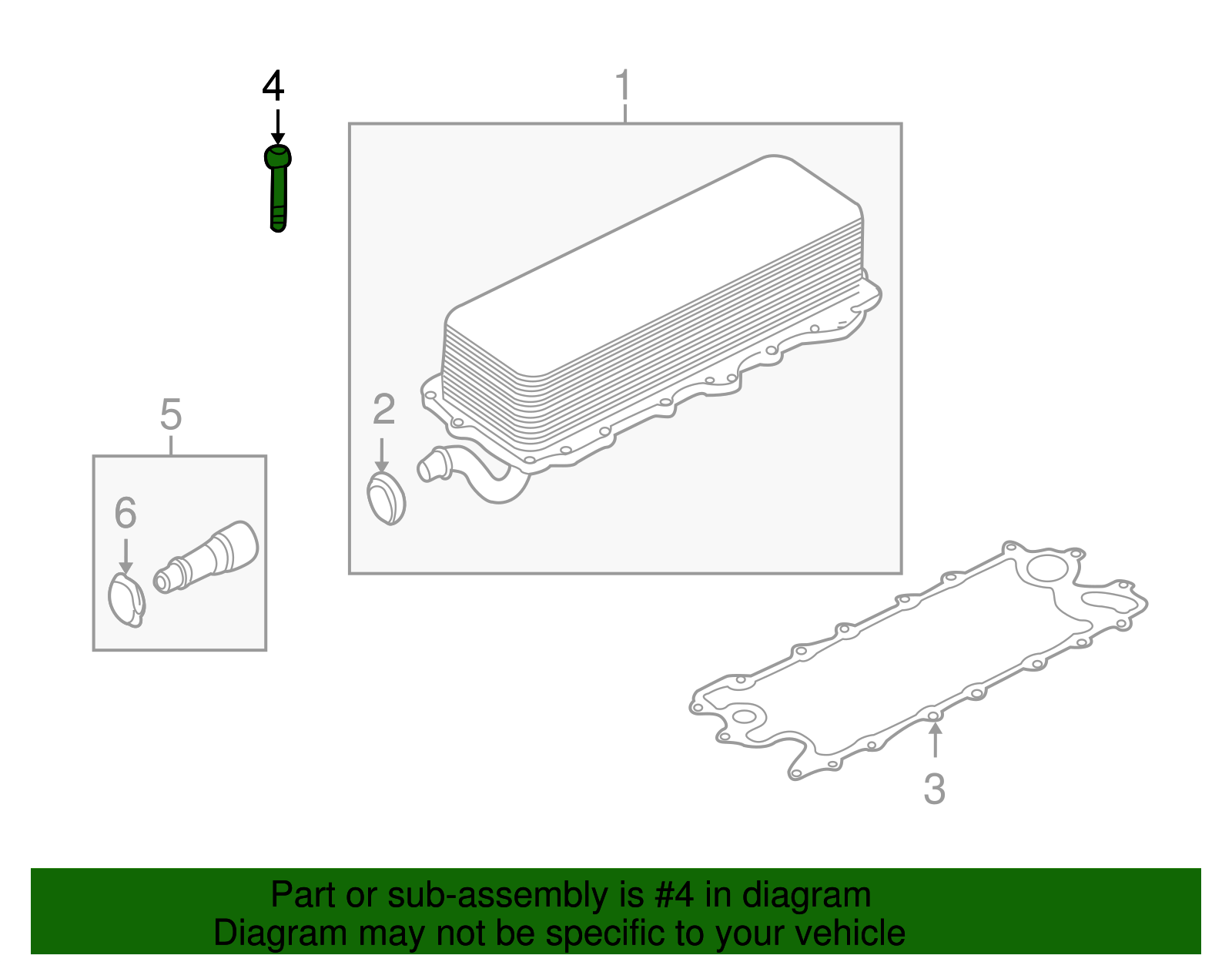 AJ810551 - Engine Oil Cooler Bolt 2010-2024 Jaguar | Haper Jaguar Parts