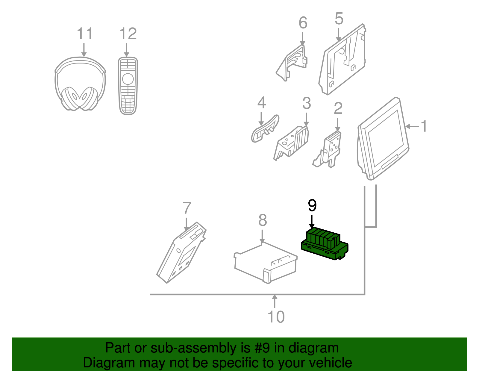 Genuine OEM Distribution Box | 005-546-10-40 | Fits Select 2010-2011 ...