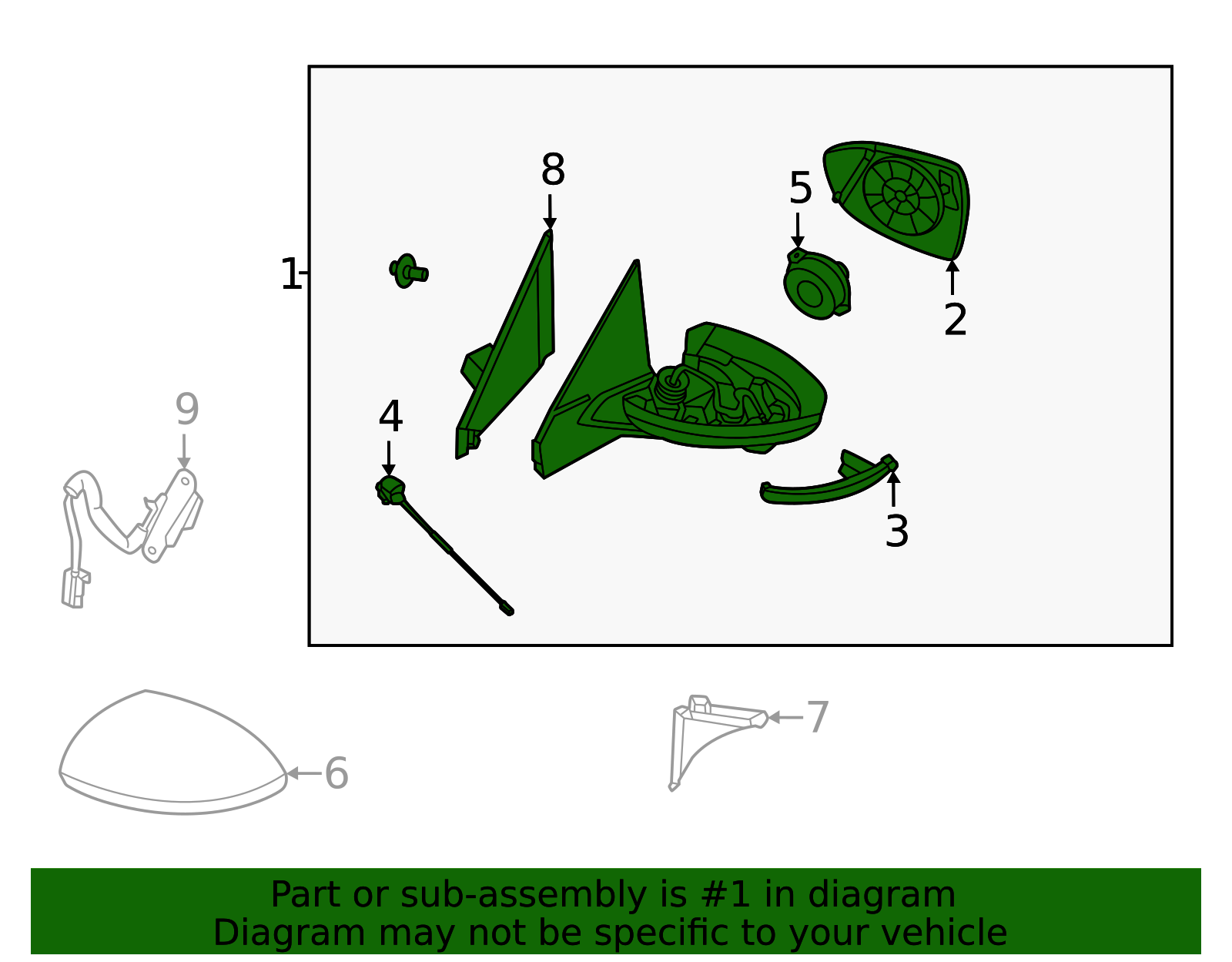 2020-2025 Nissan Sentra Door Mirror Assembly-Right-Hand 96301-6LB2A ...