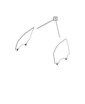 2019-2026 Ram 1500 Front Door Glass, Left 68700351AA | OEM Parts Online