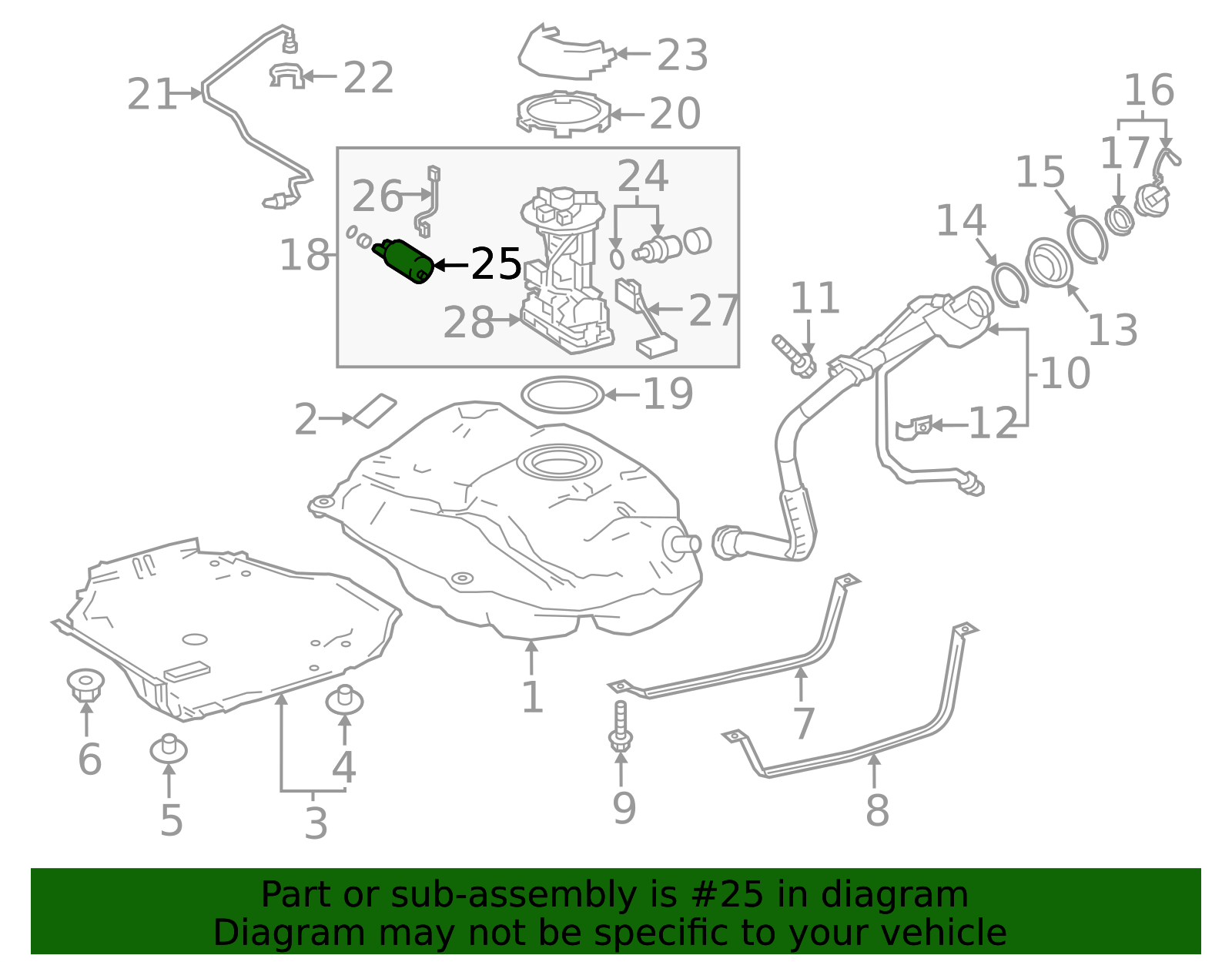77103-12160 - Fuel Pump And Strainer Set 2019-2025 Toyota Corolla ...