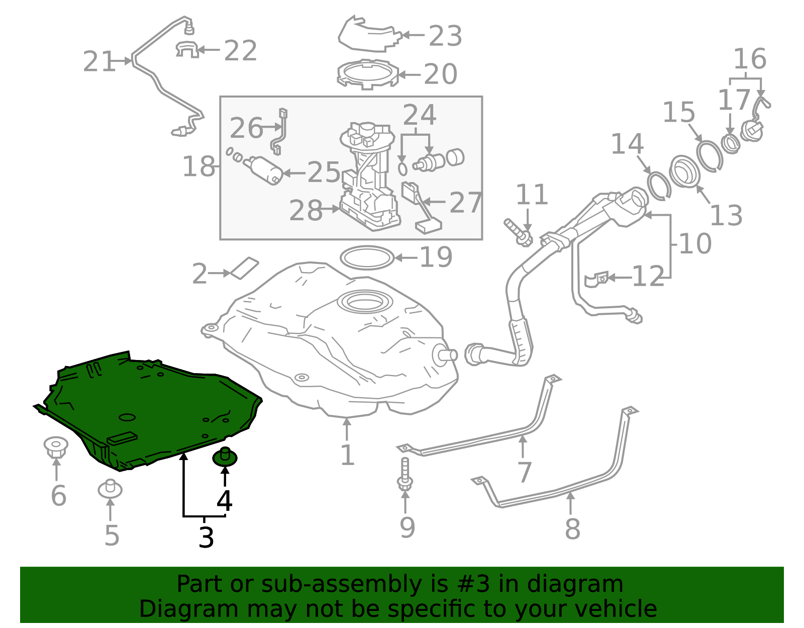 77606-10060 - Tank Shield 2018-2025 Toyota | Longo Toyota Parts