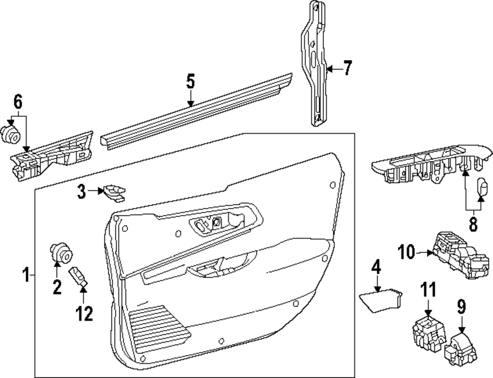 2023-2024 Toyota Switch Bezel 74232-47260 | Toyota San Diego Parts