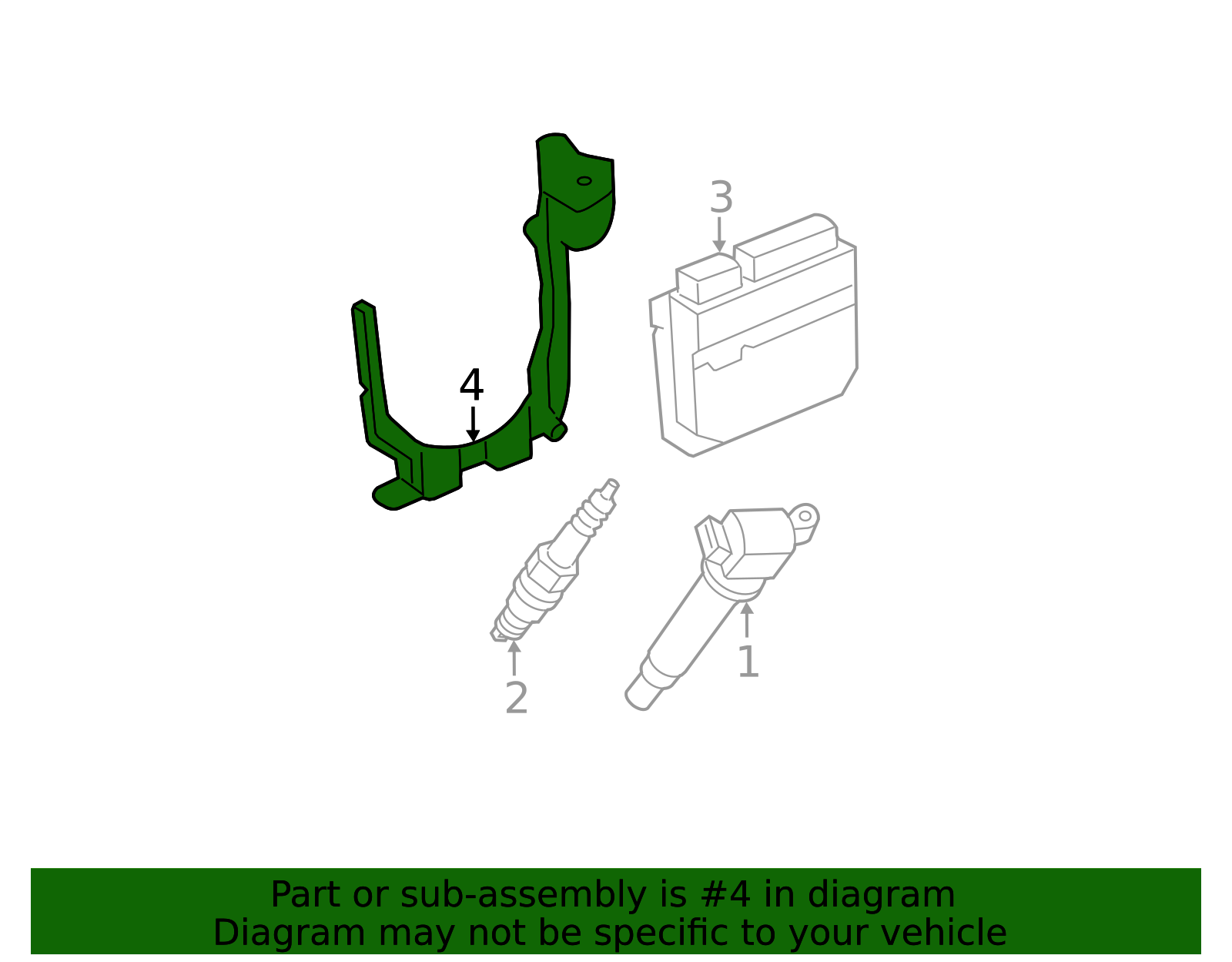 89667-06110 - ECM Mount Bracket Toyota Parts Space