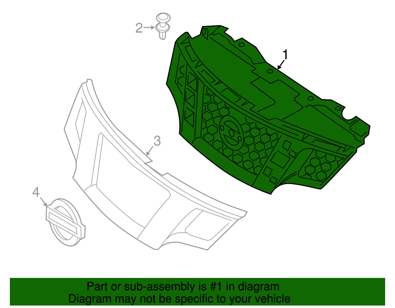 62312-3LM0H - Grille - 2013-2019 Nissan NV200 | Nissan OEM Parts Direct