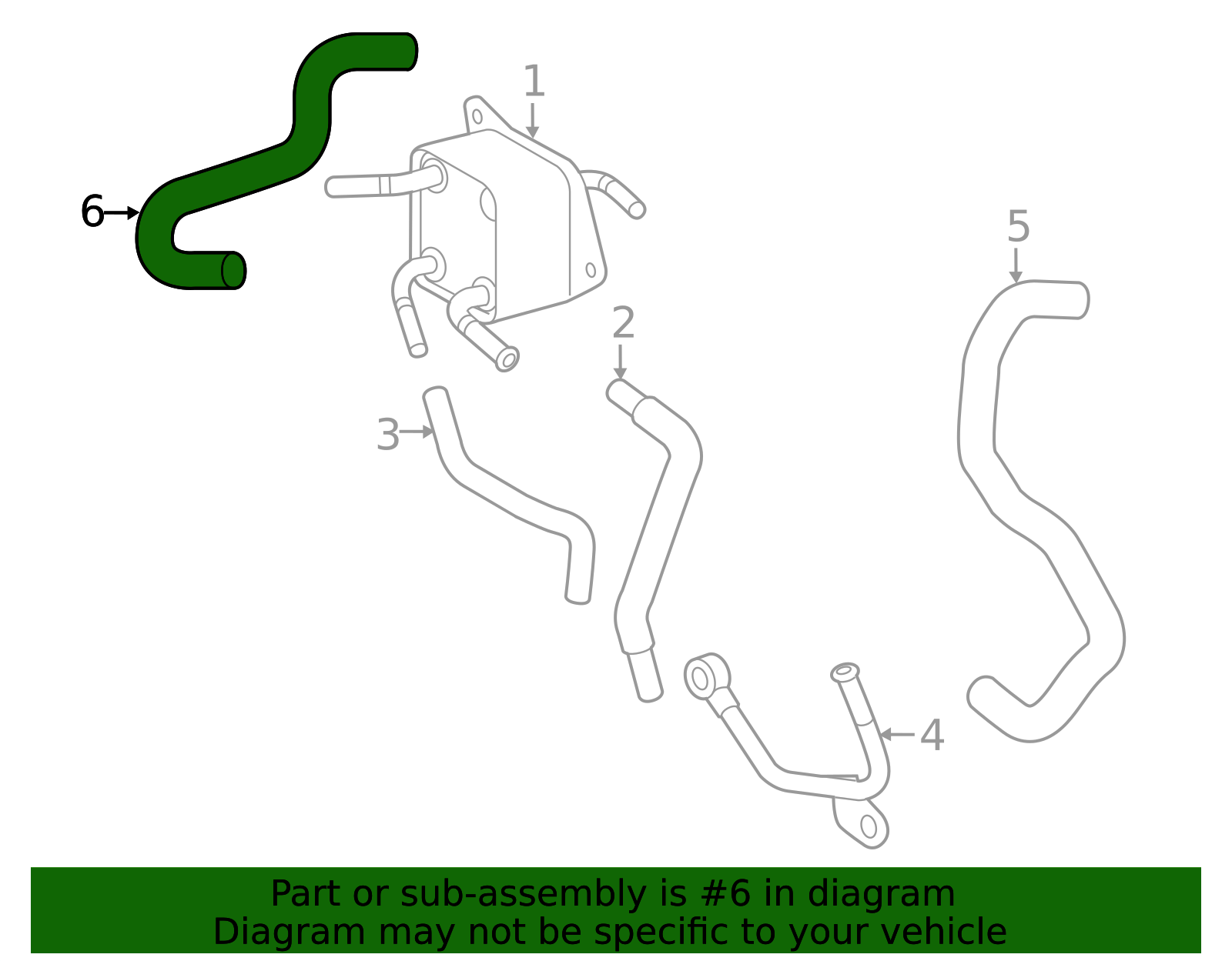 Coolant Hose - Reliable OEM Engine Cooling 16283-36060 | AutoNation Parts