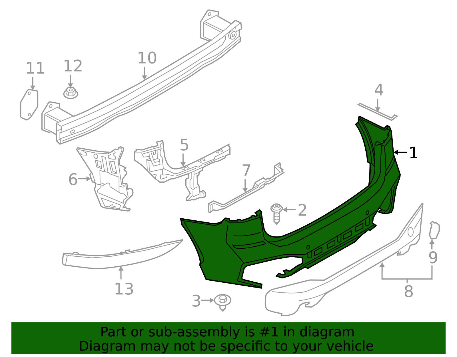 51128072774 - 2016-2022 BMW X1 Bumper Cover (51-12-8-072-774) | BMW of ...