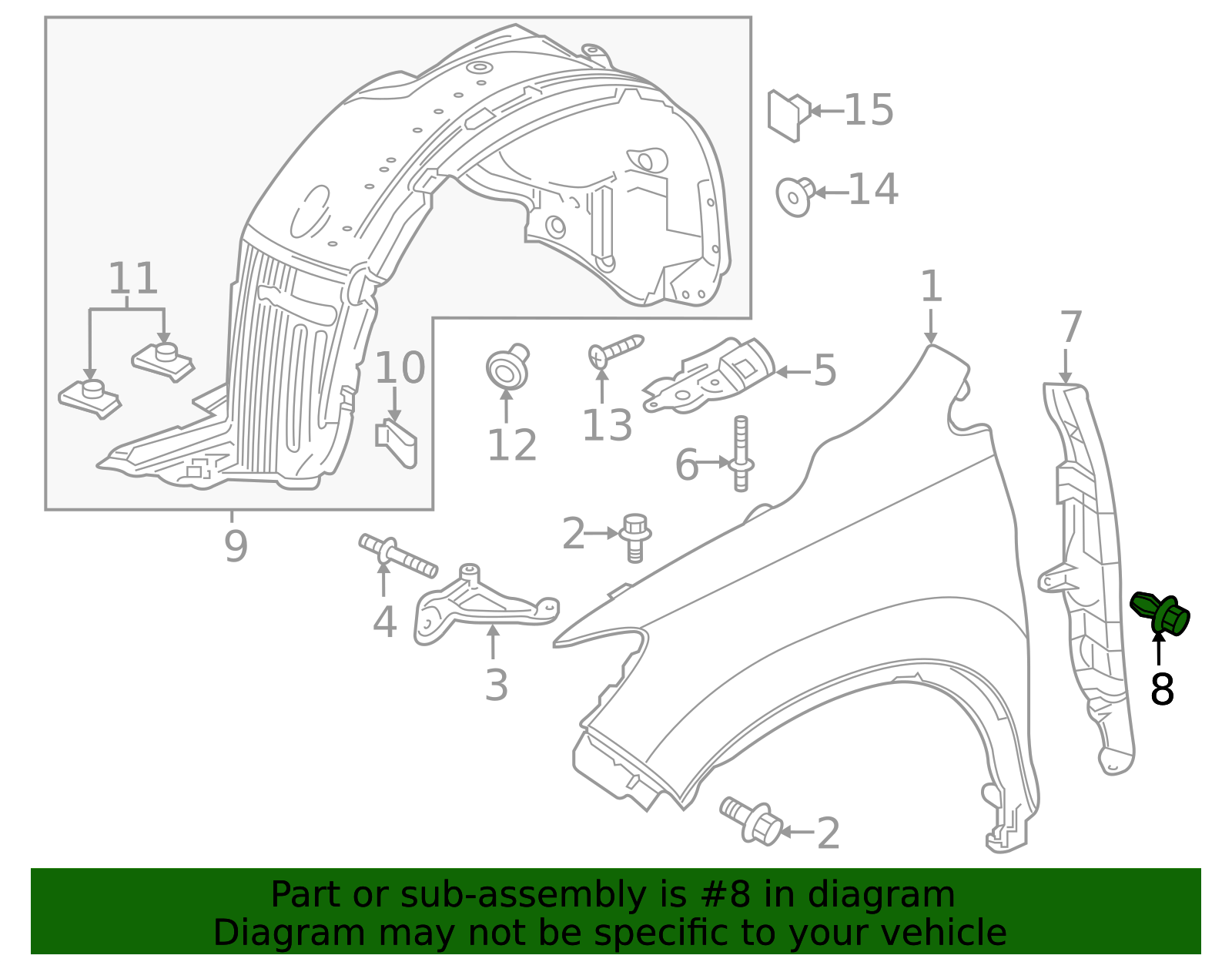 90657-SB0-003 - Rear Shield Clip Honda Parts Online