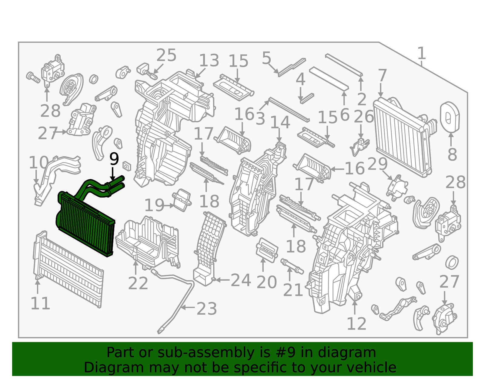 97138-AT000 - Heater Core 2023-2025 Kia Niro | Kia.Parts Store