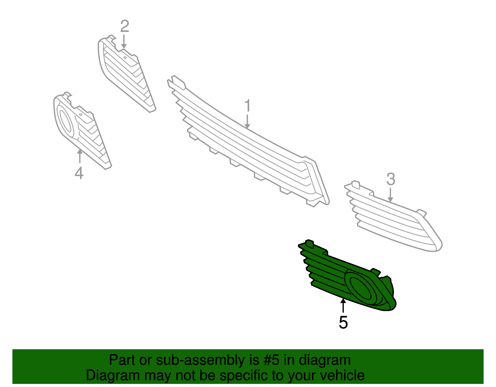 2004-2009 Toyota Prius Grille 53113-47030 | OEM Parts Online