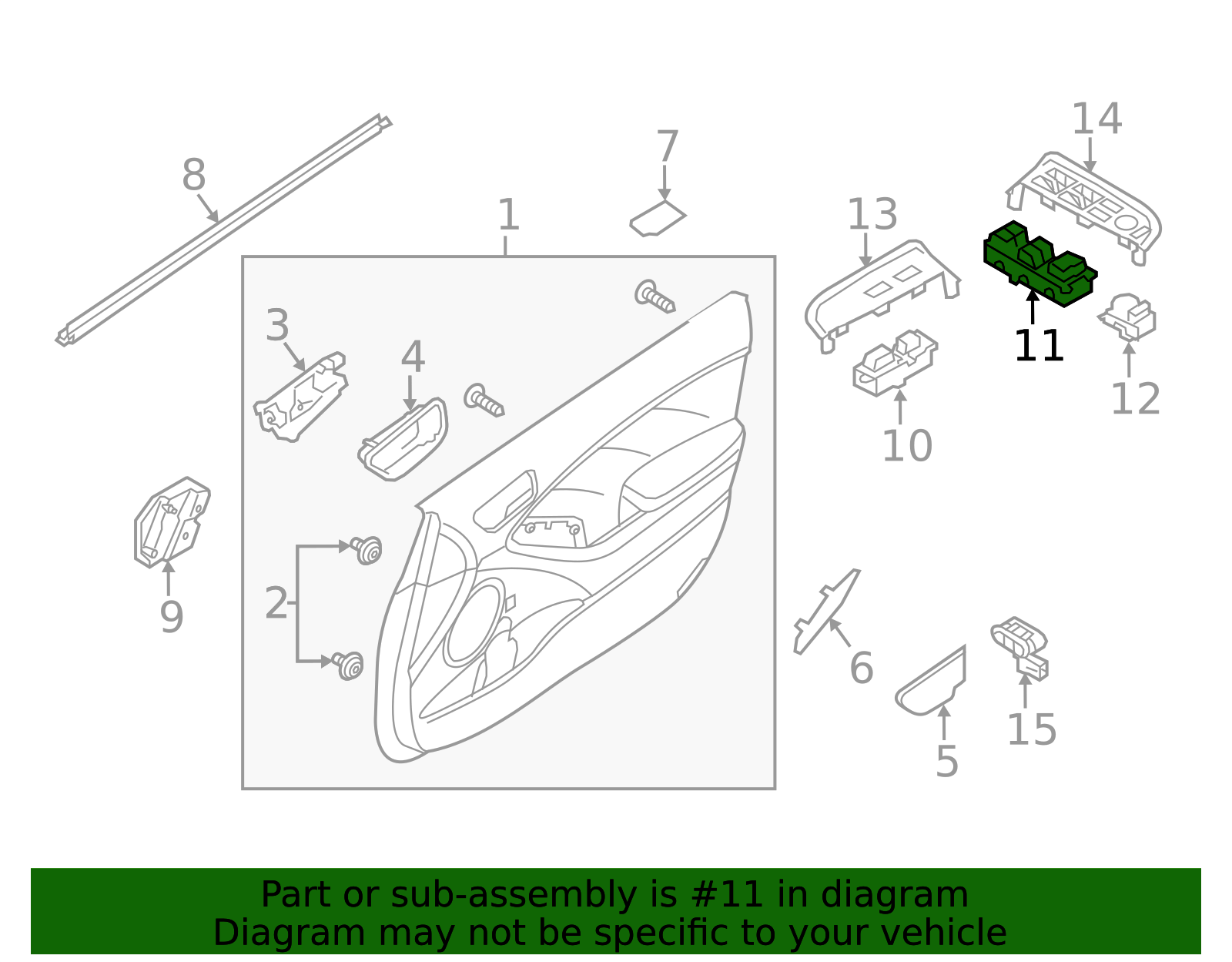 93571-A7200 - Window Switch 2014-2018 Kia | Kia.Parts Store