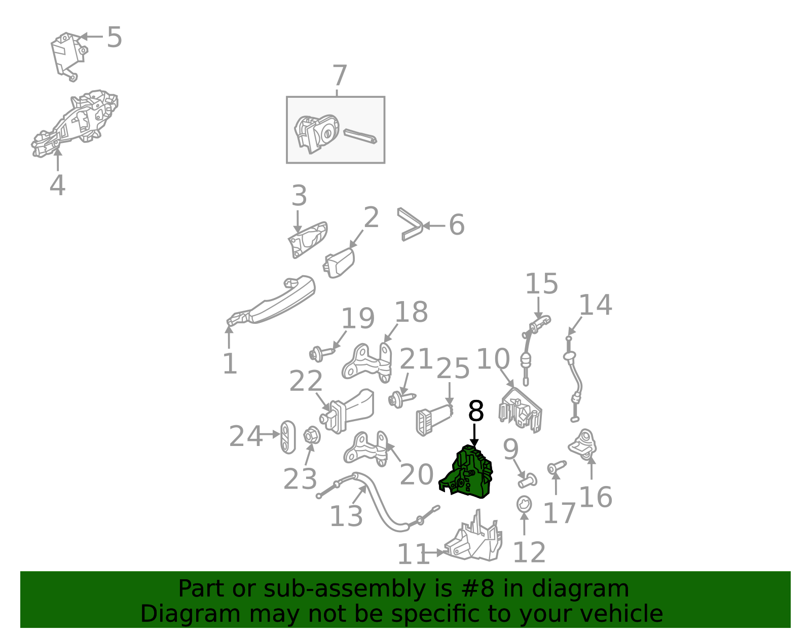 Genuine Door Lock Actuator Motor for 2016-2025 Land Rover | Land Rover ...
