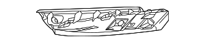 42726513 - Front Driver Side Bumper Cover Headlamp Opening Bracket 2021 ...