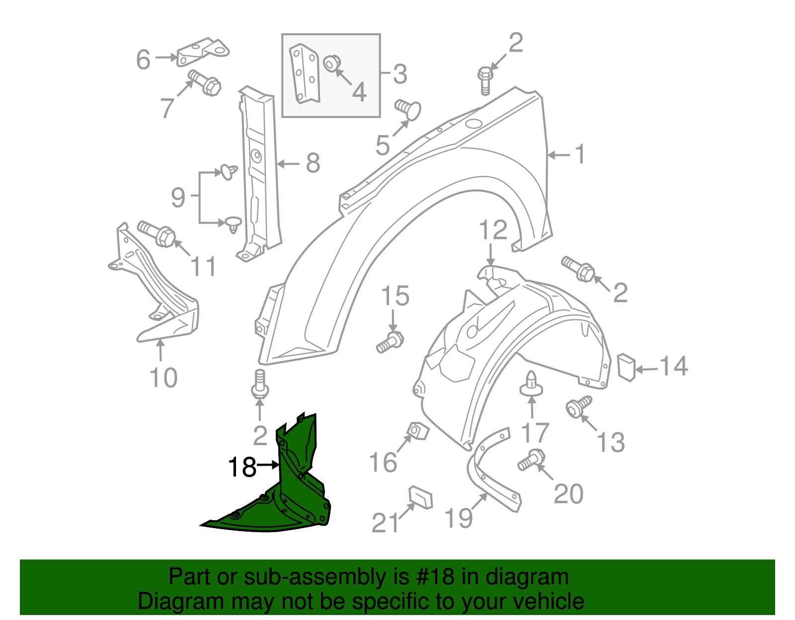 8J0-821-191-H - Lower Shield 2008-2015 Audi | Audi OEM Parts Guy