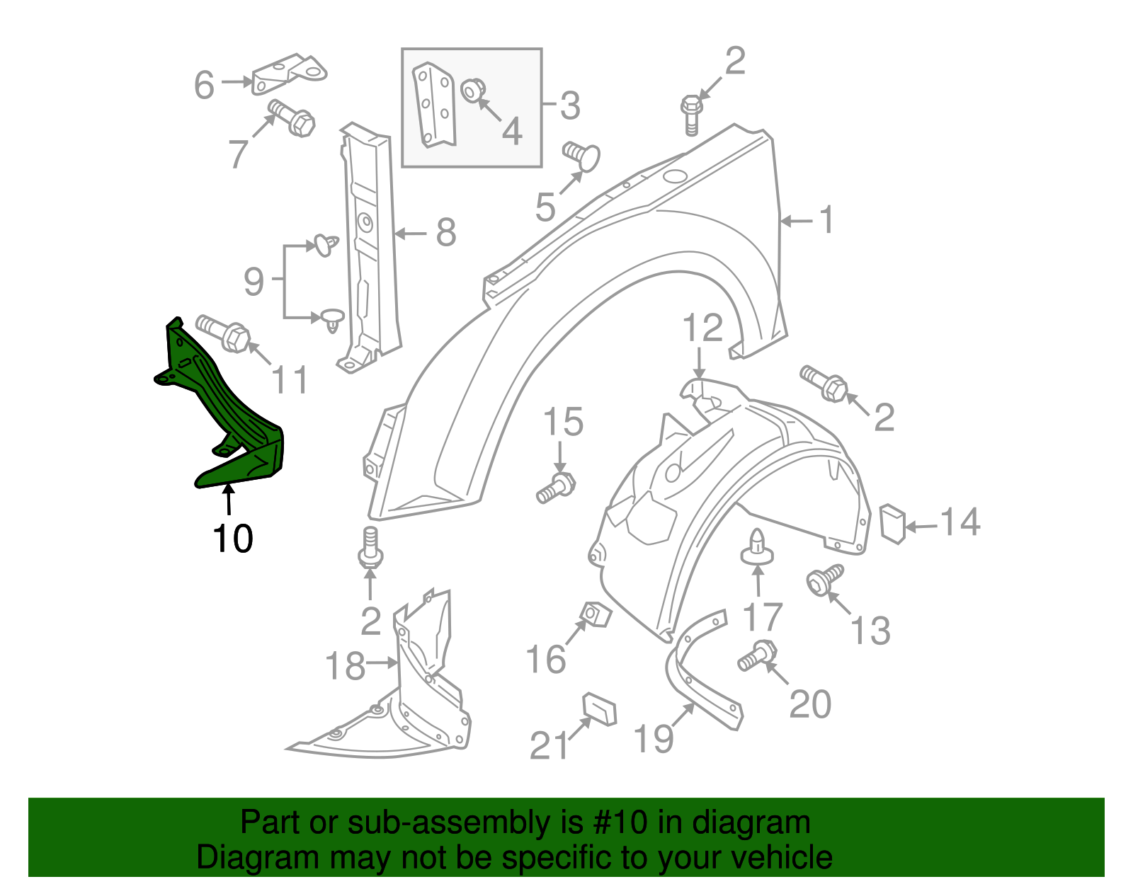 8J0-821-136-F - Front Support 2008-2015 Audi | Audi OEM Parts Guy
