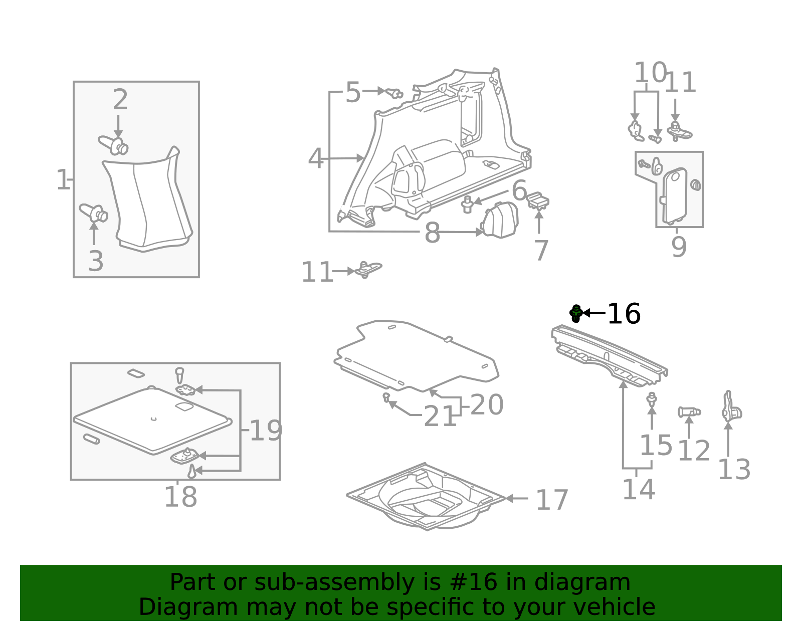91550-S50-000ZB - Sill Molding Retainer 2002-2006 Honda CR-V | Honda ...
